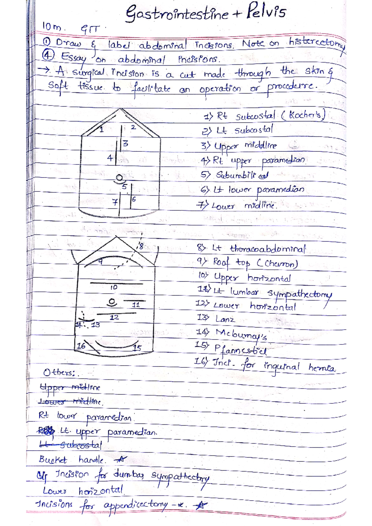 Surgery- GIT + Pelvis - Good notes - Physiotherapy - Studocu