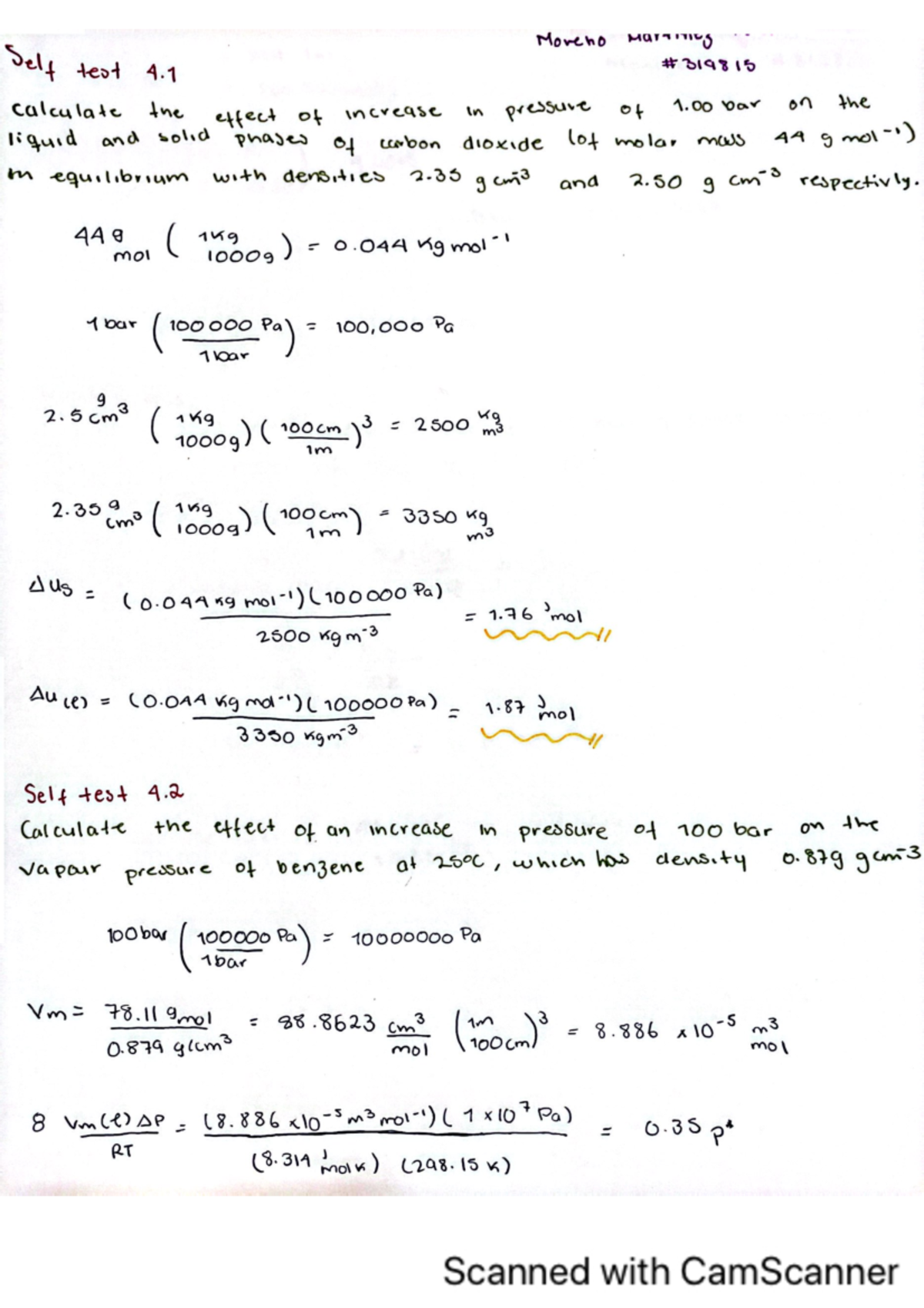 Autoejercicios - Ejercicios del cap 4 atkins - Soluciones y sistemas de fases - Studocu