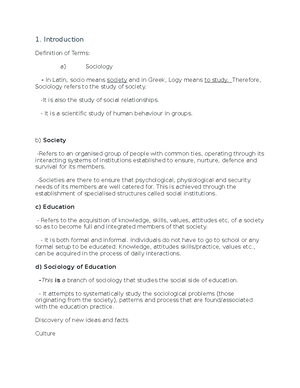 Employability Skills - class notes - Introduction 1. Introduction ...