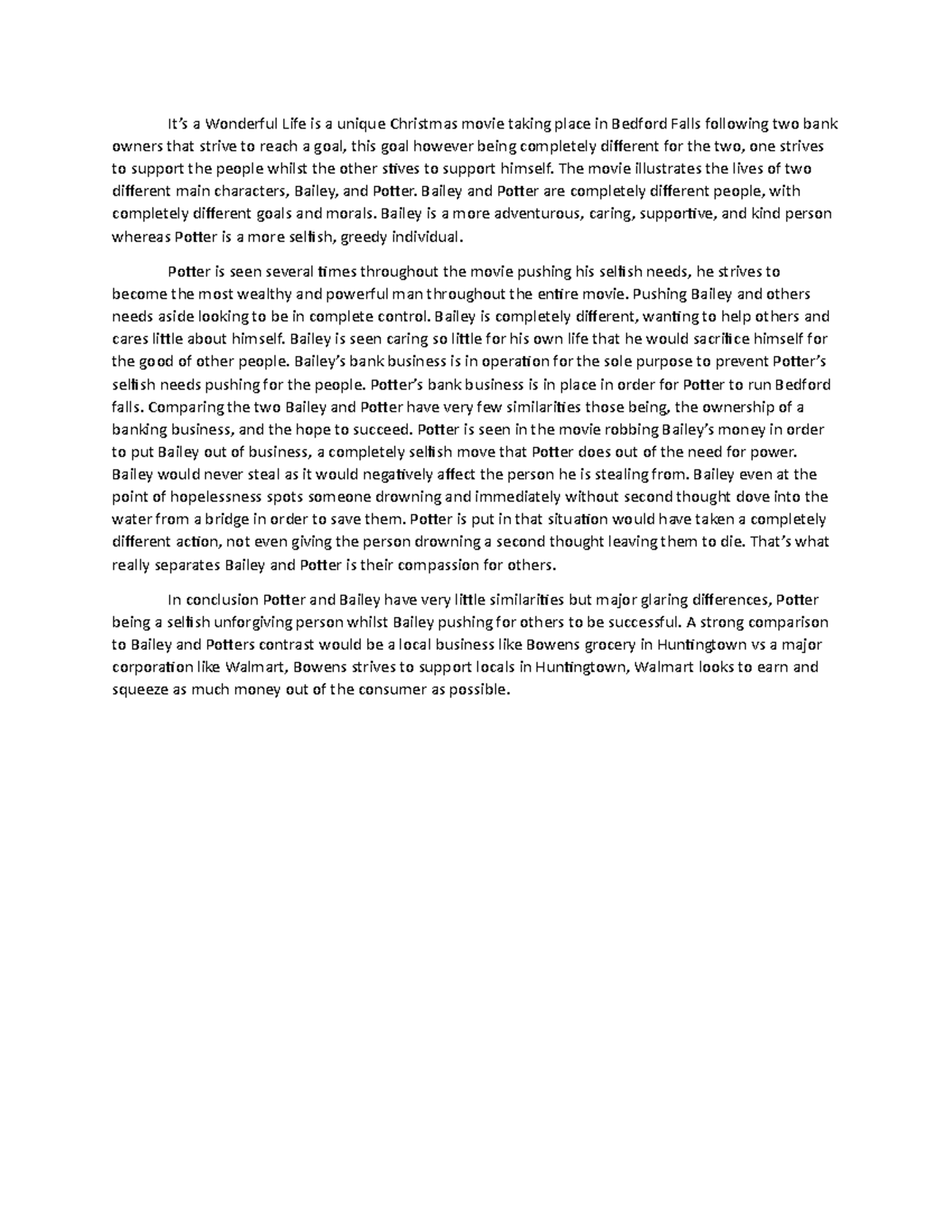 Comparison (Wonderful Life) - It’s a Wonderful Life is a unique ...