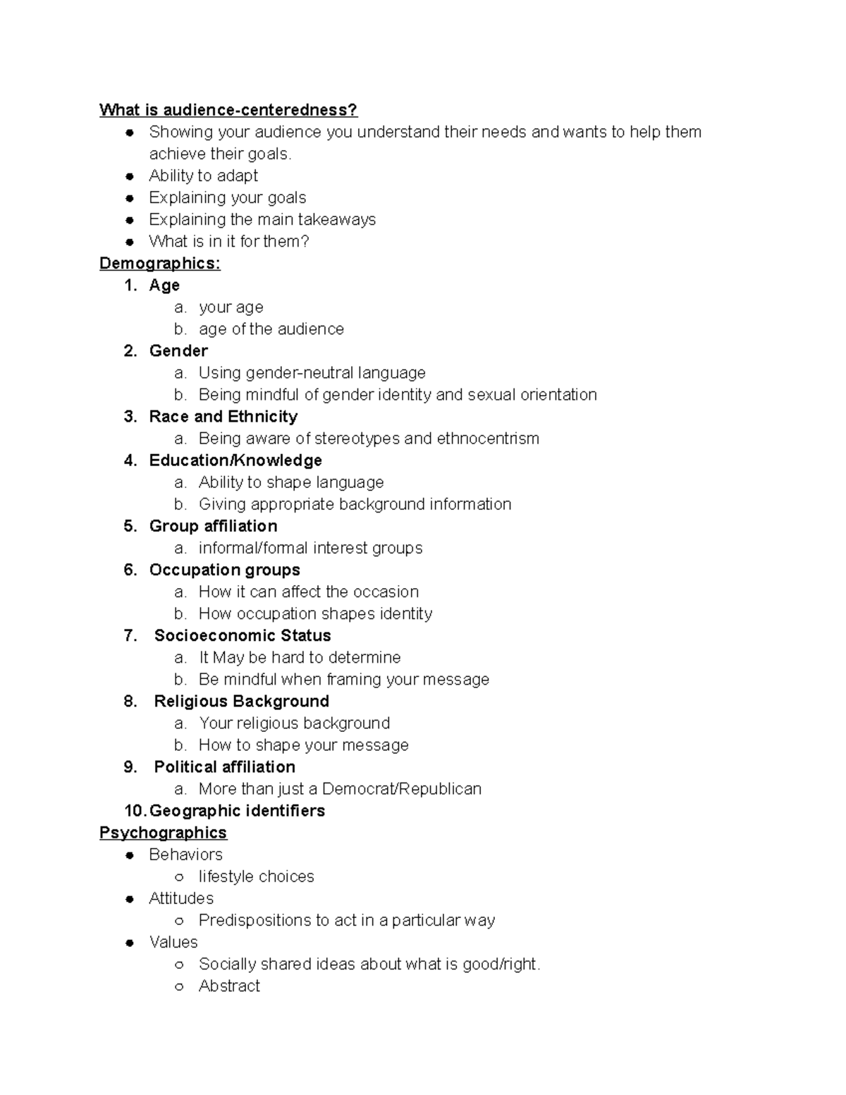 Audience Centered - What is audience-centeredness? Showing your ...