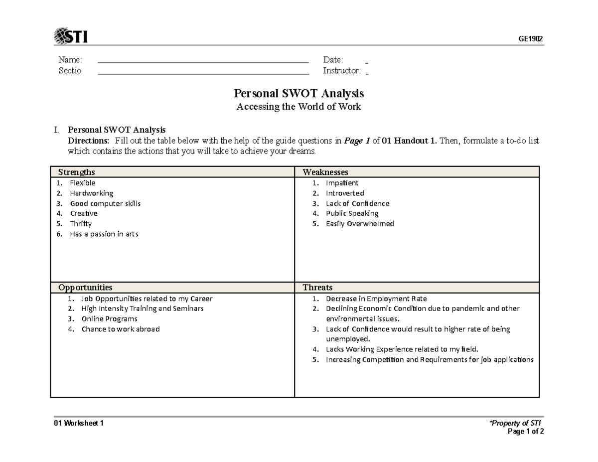 01-Worksheet-1 con - Copy - Name: Date: Sectio n: Instructor: Personal ...