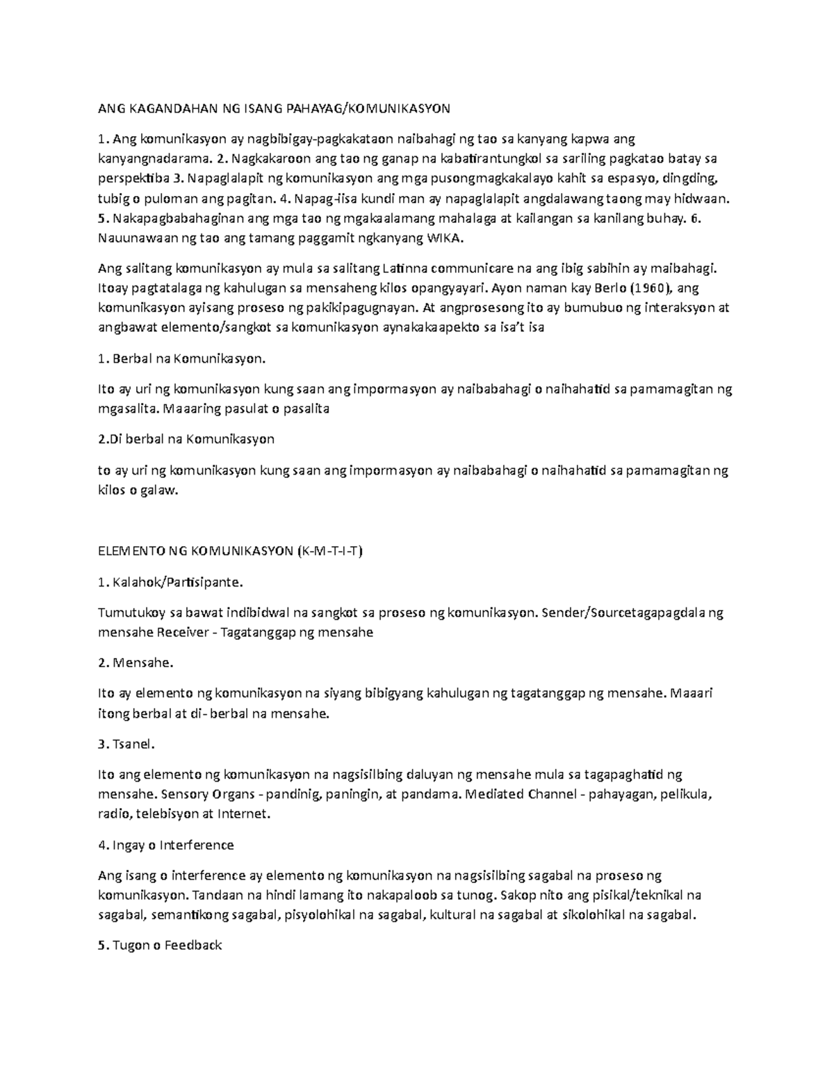 ANG Kagandahan NG Isang Pahayag - ANG KAGANDAHAN NG ISANG PAHAYAG ...