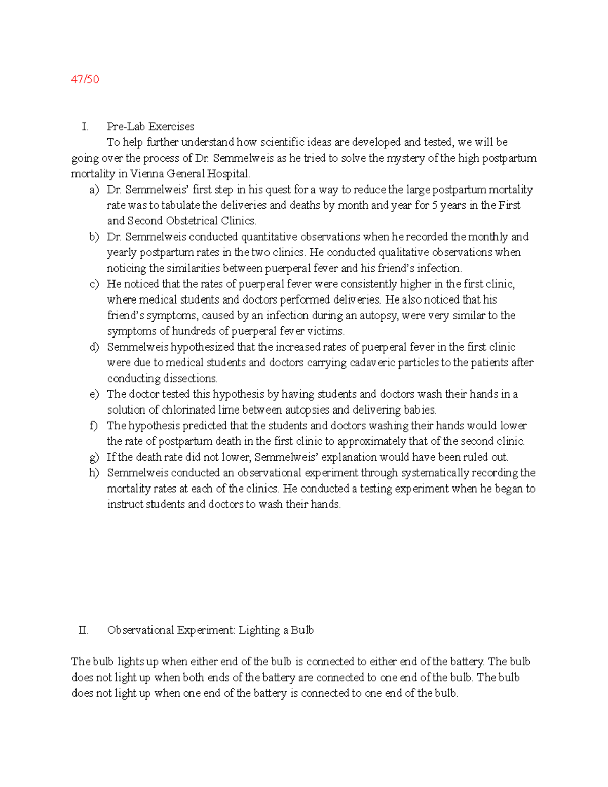 Lab 3 - Introduction to DC Circuits - 47/ I. Pre-Lab Exercises To help ...