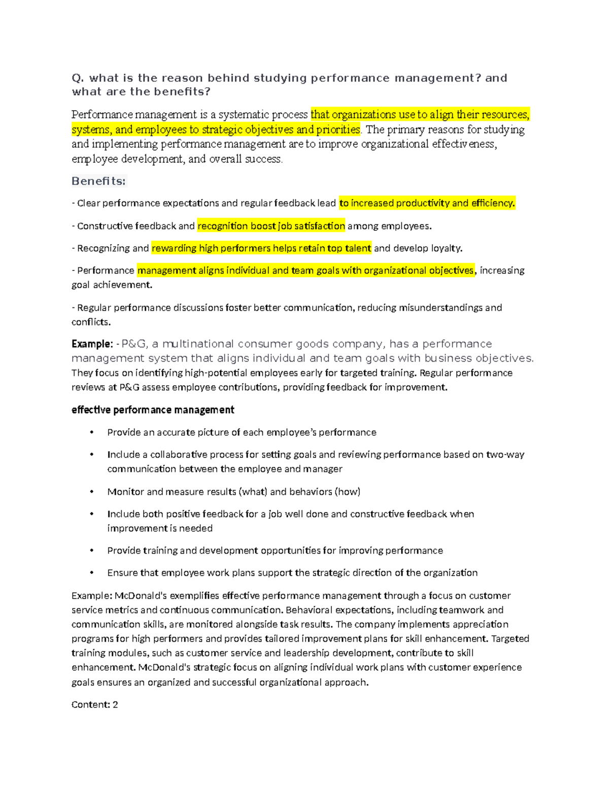 Notes - helpful for you - Q. what is the reason behind studying ...