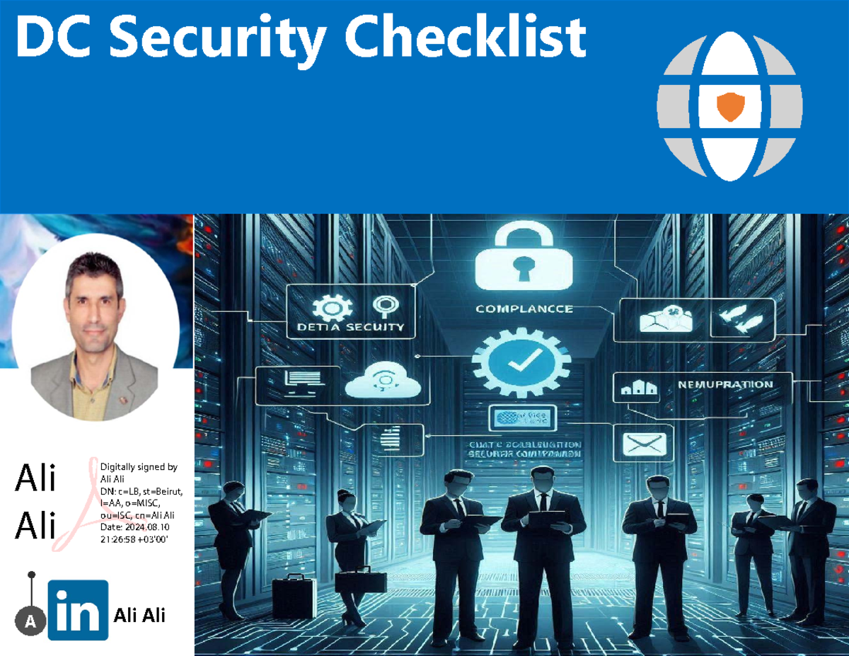 DC Checklist - Abc - DC Security ChecklistA Ali Ali Data Center ...