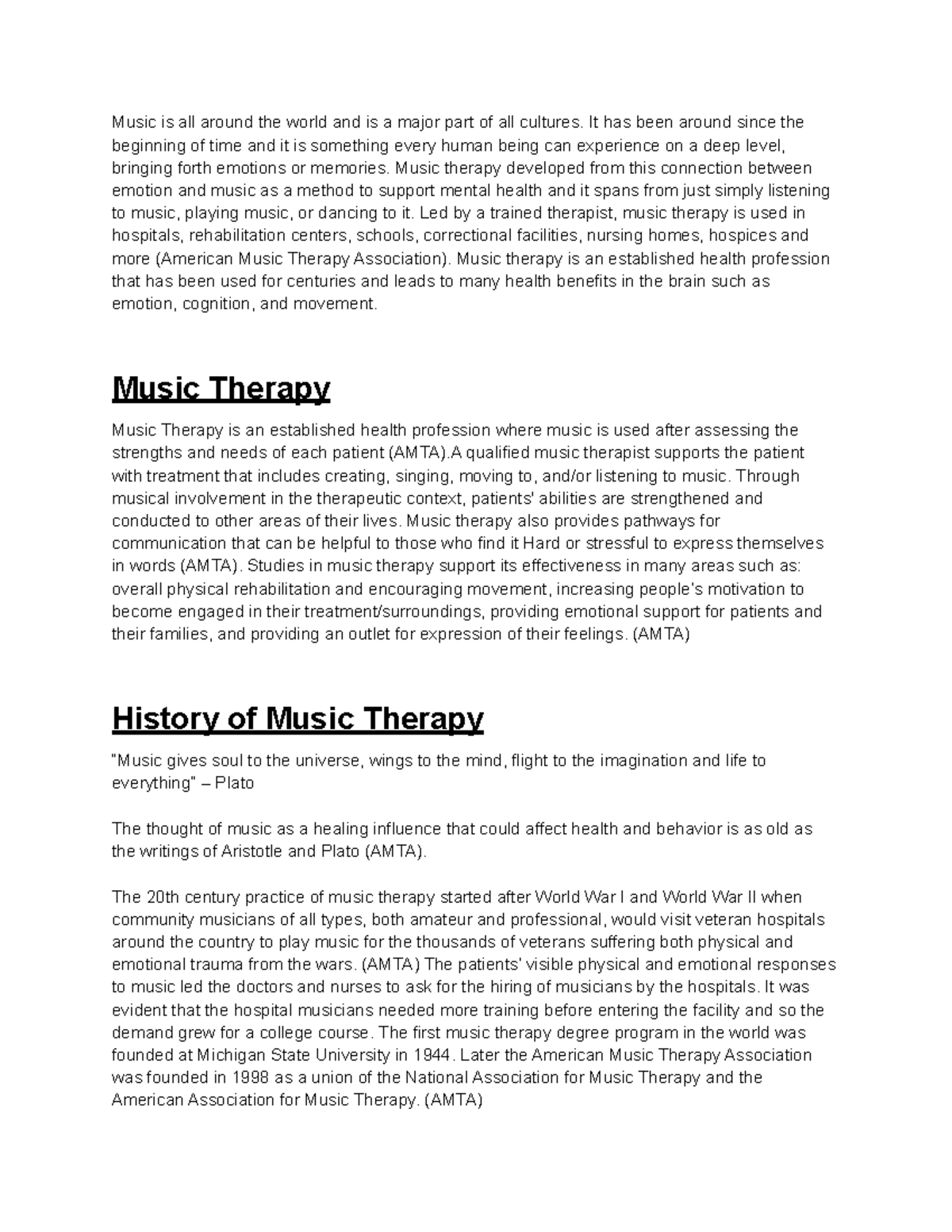 Music Therapy As A Method Of Mental Health Support - Music is all ...
