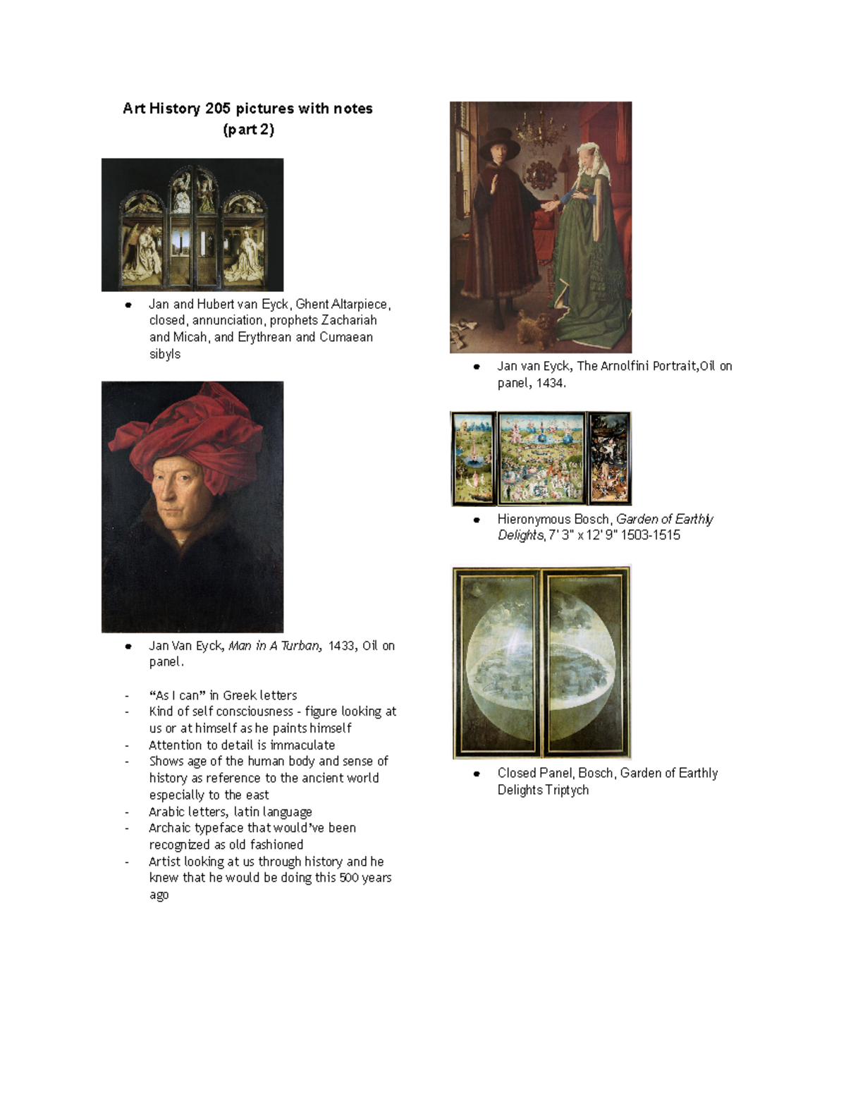 Art History 205 (pt 2) - Part 2 of 2 of nearly every piece of art that ...