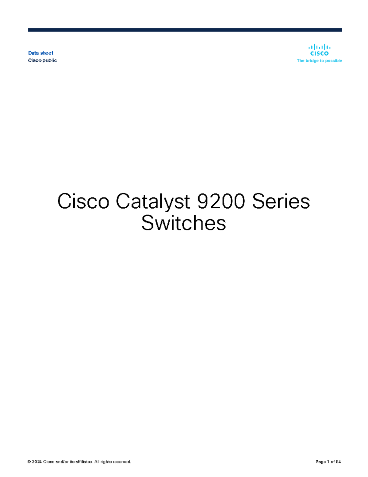 Nb 06 datasheet - Cisco Catalyst 9200 Series Switches Data sheet Cisco ...