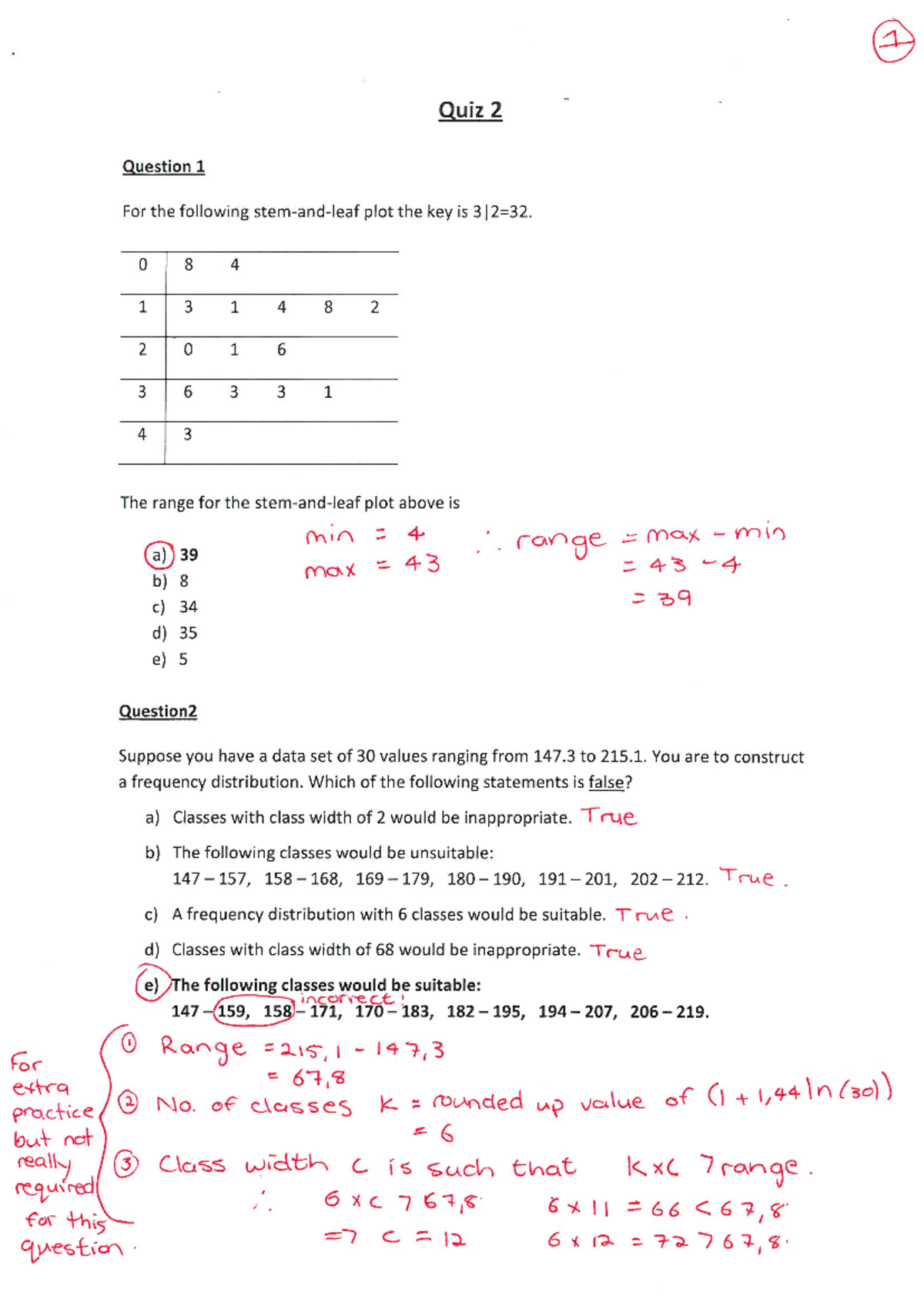 Quiz 2 Solutions - STAT130 - Studocu