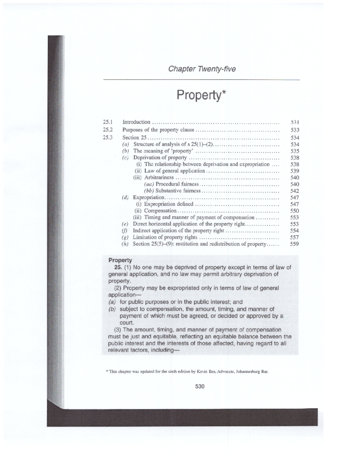 220302 Ian Currie Johan de Waal The Bill of Rights handbook Chapter 25 ...