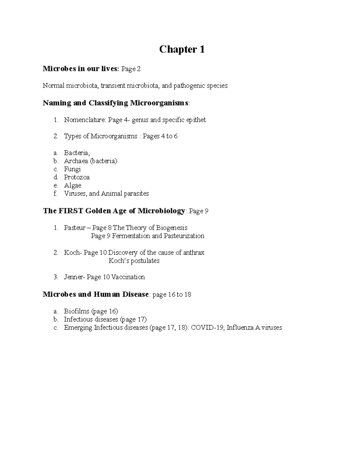 Chapter 1 - Reading sections, objectives and terminology for ...