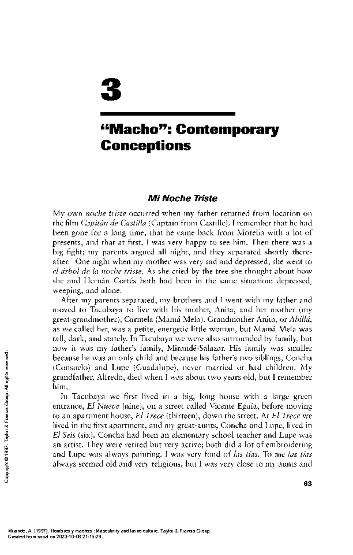 Hombres y Machos Masculinity and Latino Culture - (3 Macho Contemporary ...