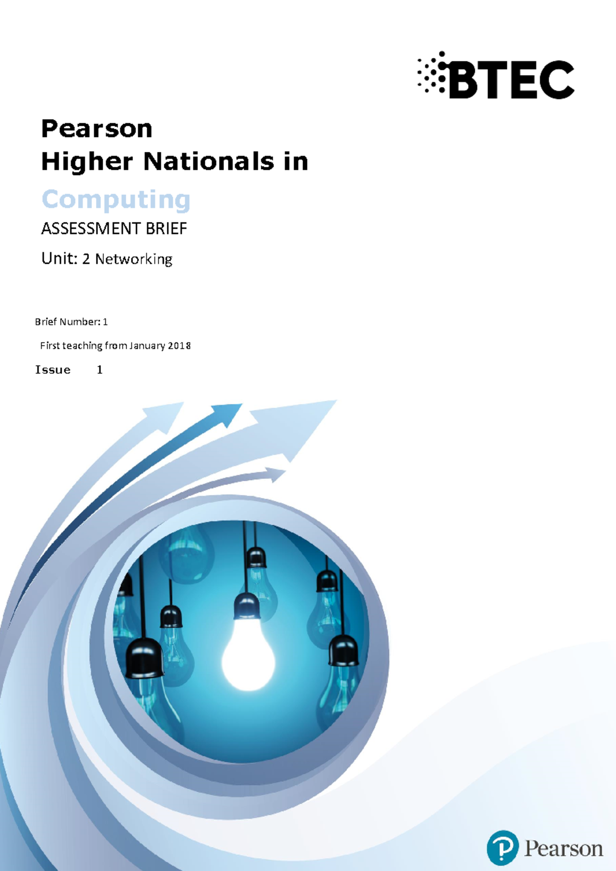 Assignment 1 ( Networking) Final - Pearson Higher Nationals in Computing ASSESSMENT BRIEF Unit ...