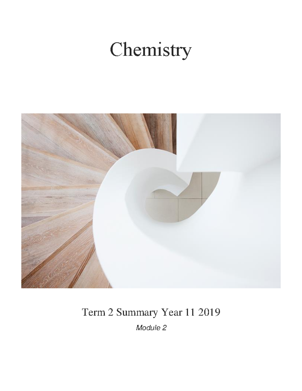 Chemistry Summarised Notes - Module 2 - Introduction to Quantitative ... Chemistry Summarised Notes - Module 2 - Introduction to Quantitative ...