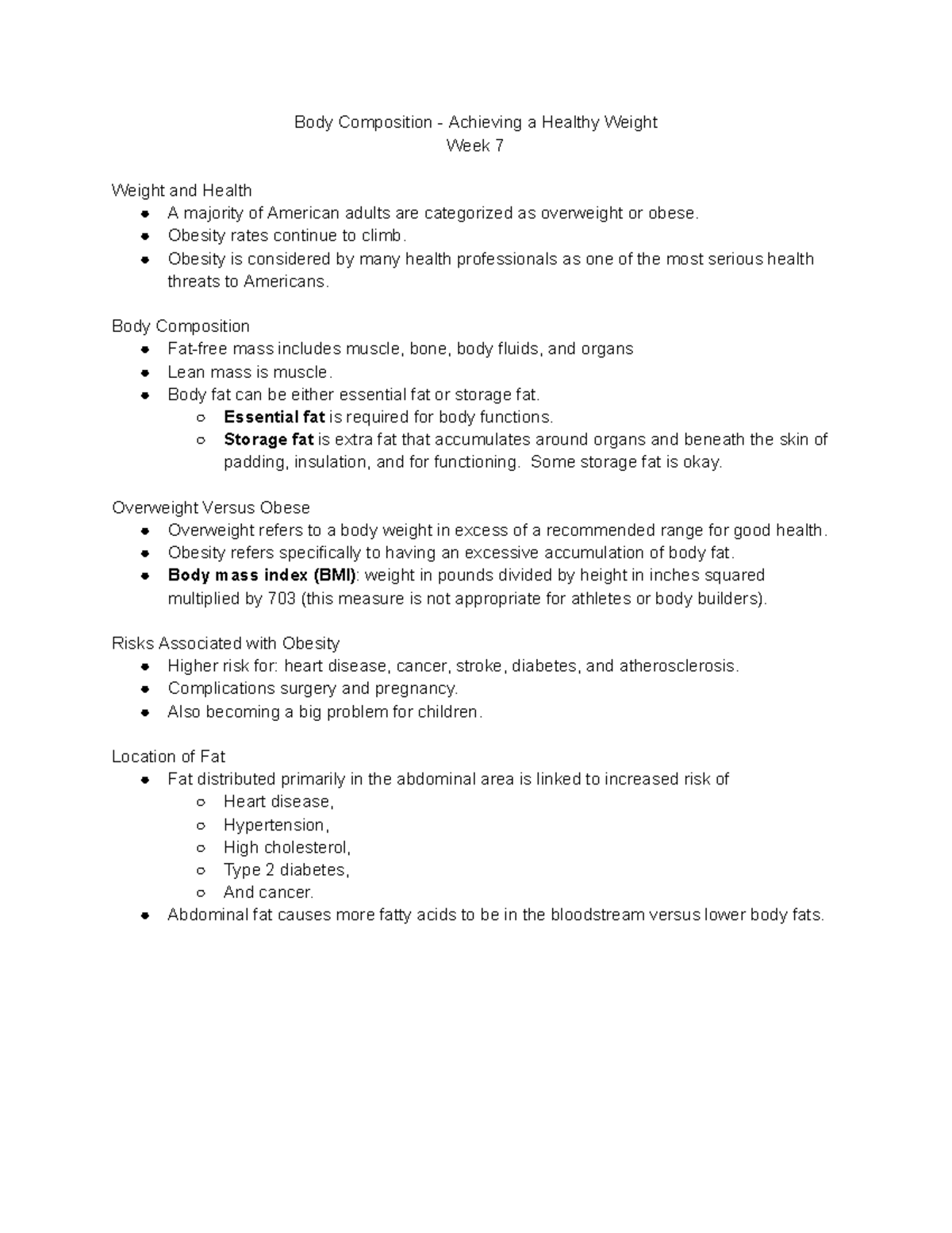 Body Composition - Health Dynamics with Femi - Body Composition ...