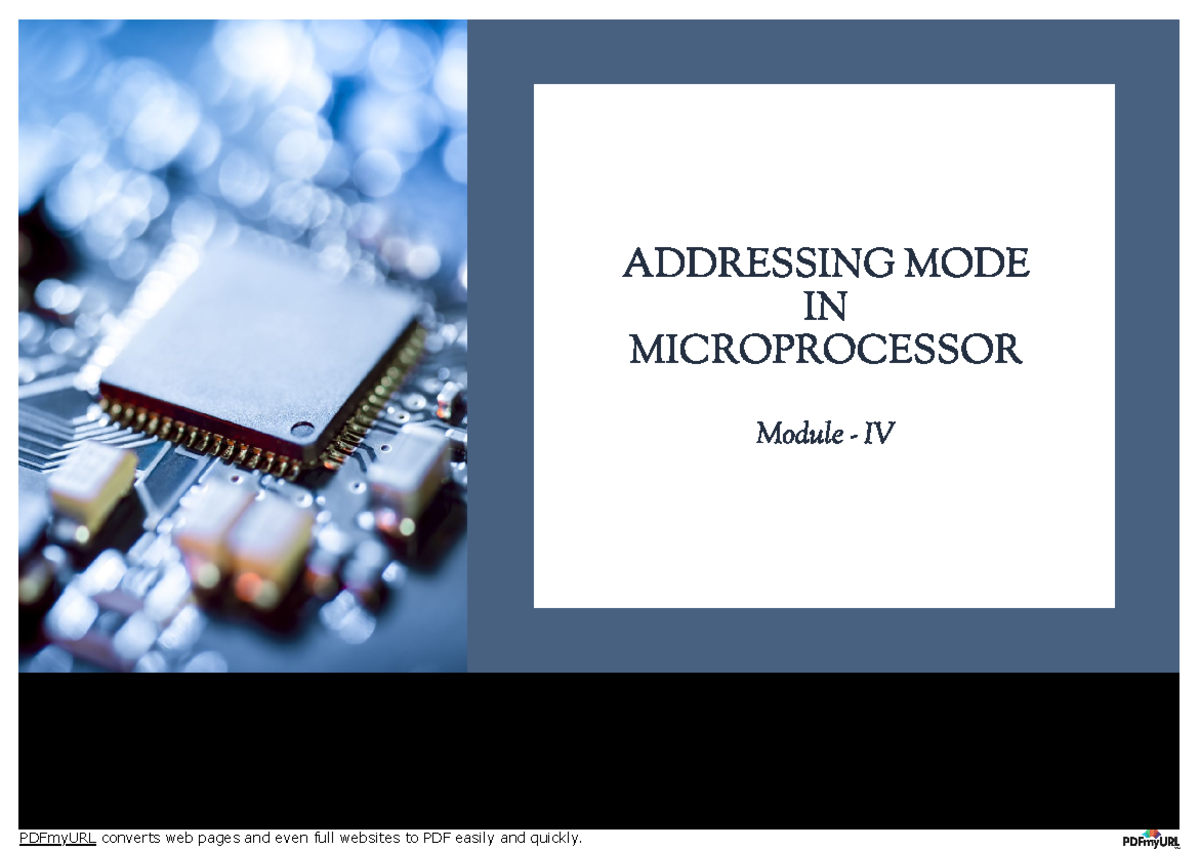 Addressing Mode - Computer Architechture - PDFmyURL converts web pages ...