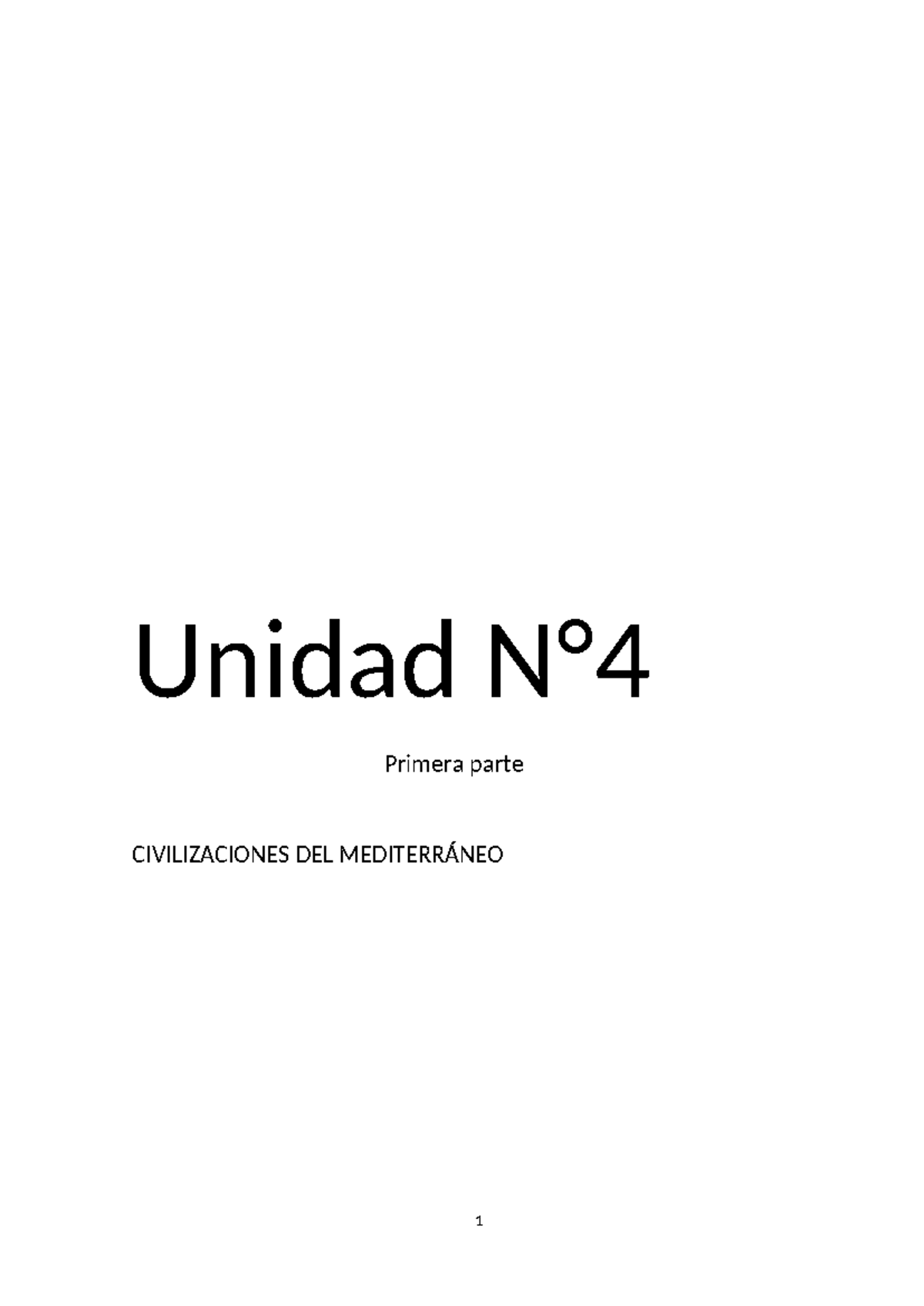 El Mundo Griego - Unidad N° Primera parte CIVILIZACIONES DEL ...