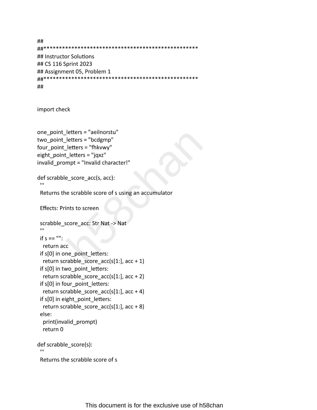 Assignment 05 - Cs 115 - Studocu