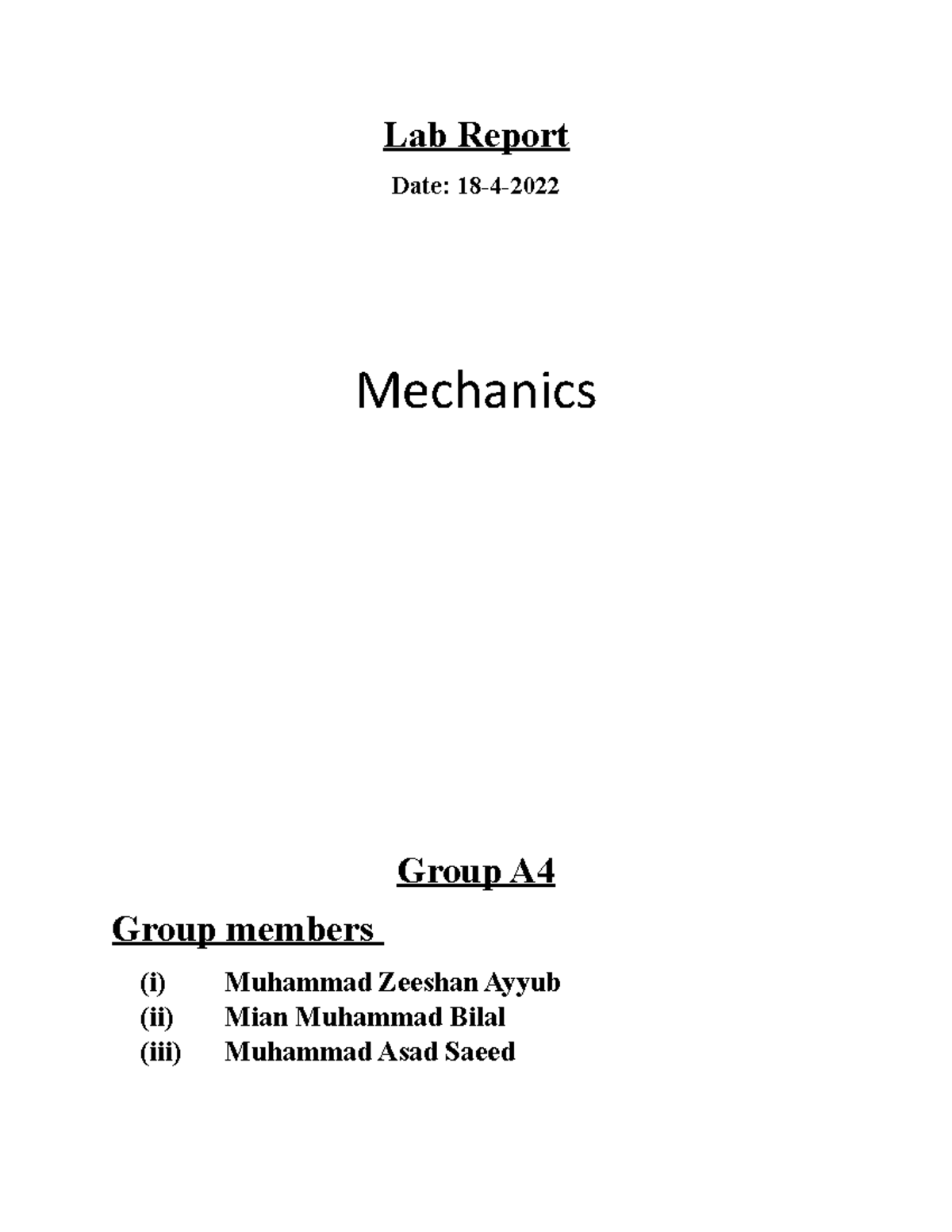 Mechanics lab 3 - In this lab report conservation of momentum is ...