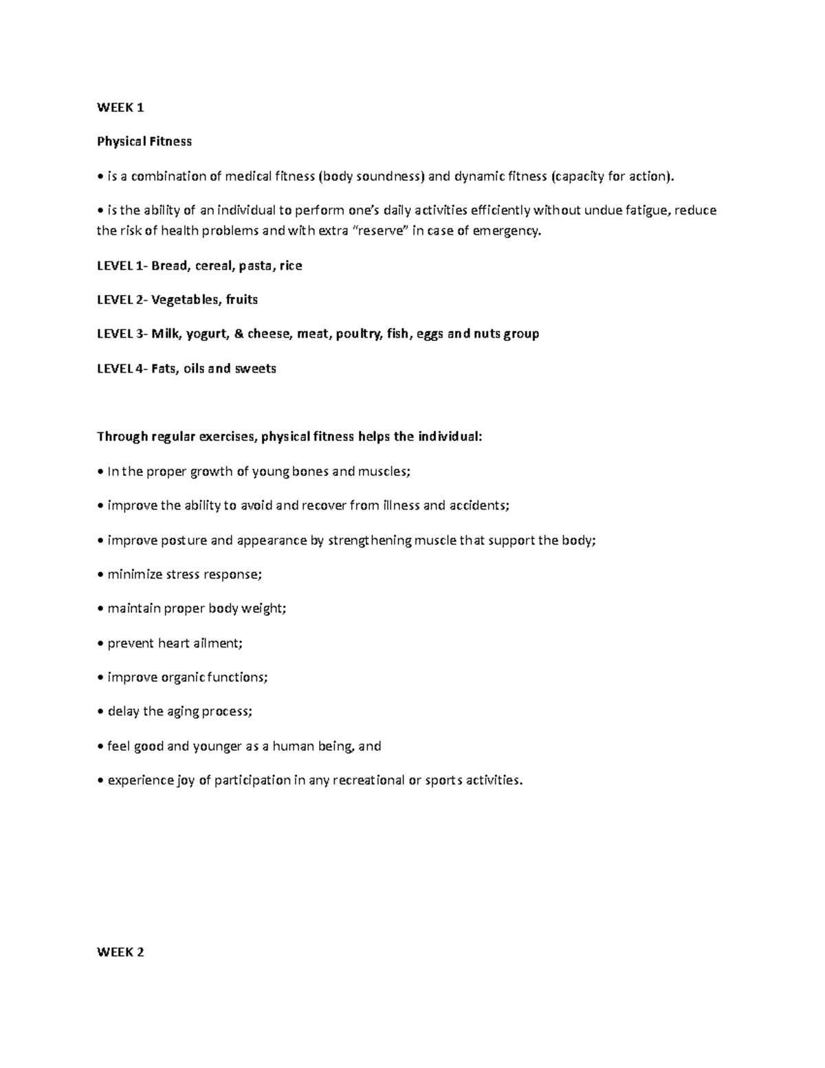 Inbound 3398658064924131684 - WEEK 1 Physical Fitness is a combination ...