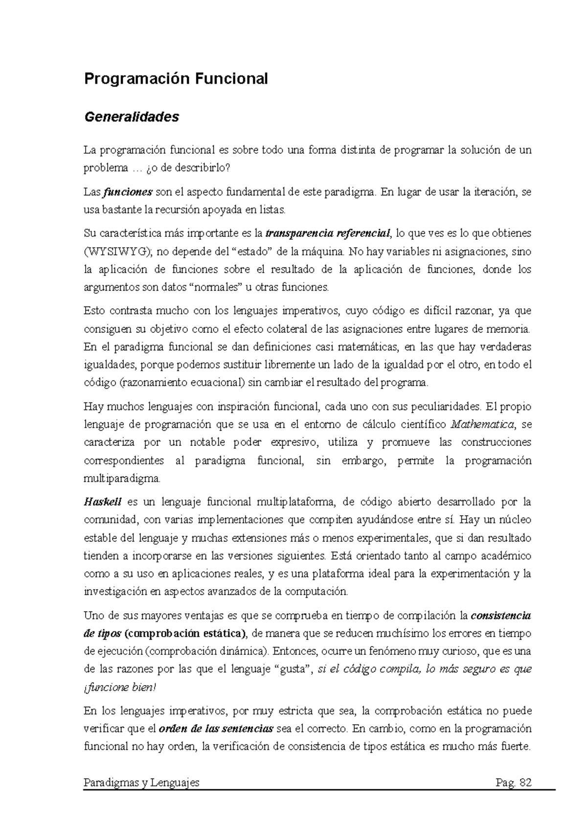 Unidad III - 1 - Paradigma funcional - Generalidades - Programación ...