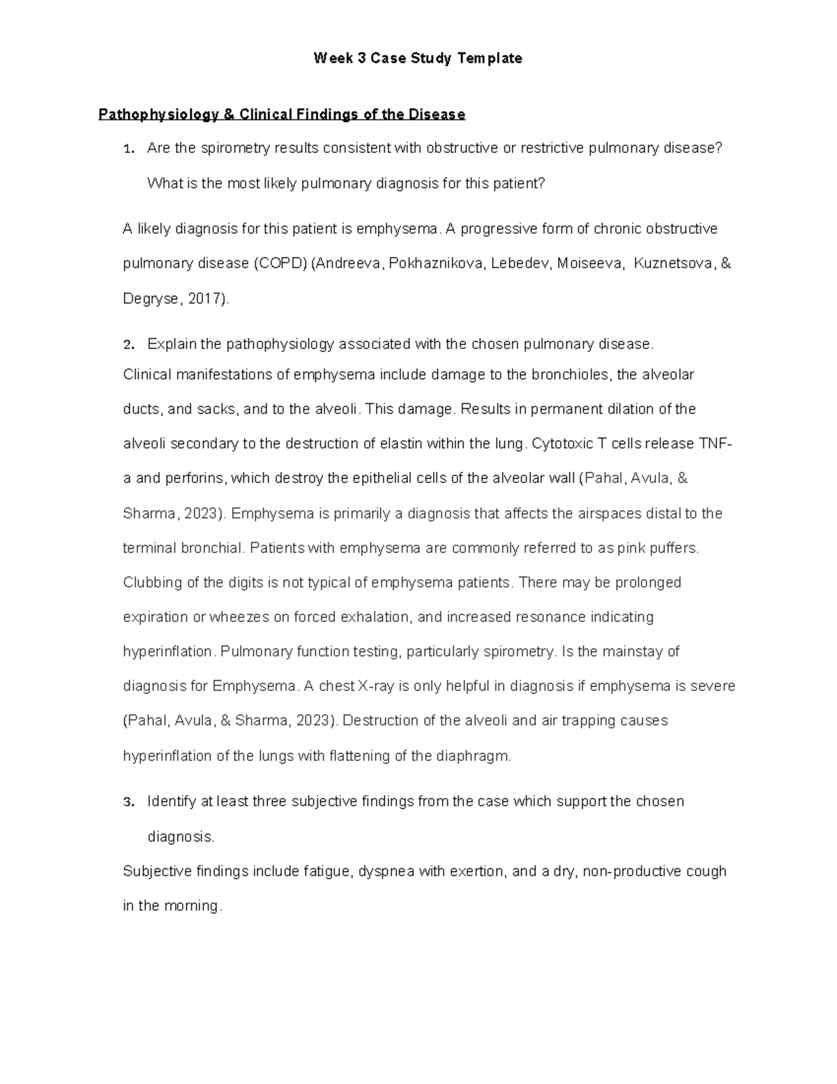 NR507 Week3 Case Study Kathy Dodd - Pathophysiology & Clinical Findings ...