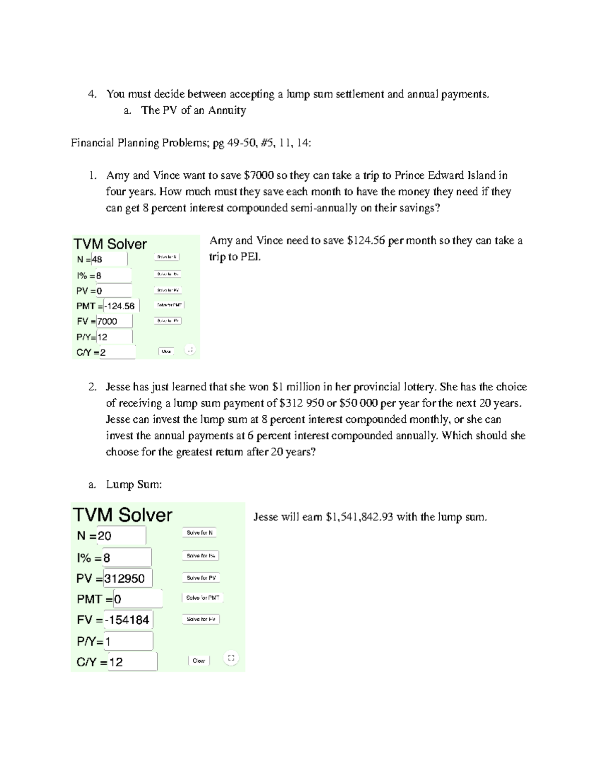 Financial Securites Homework-10 - You must decide between accepting a ...