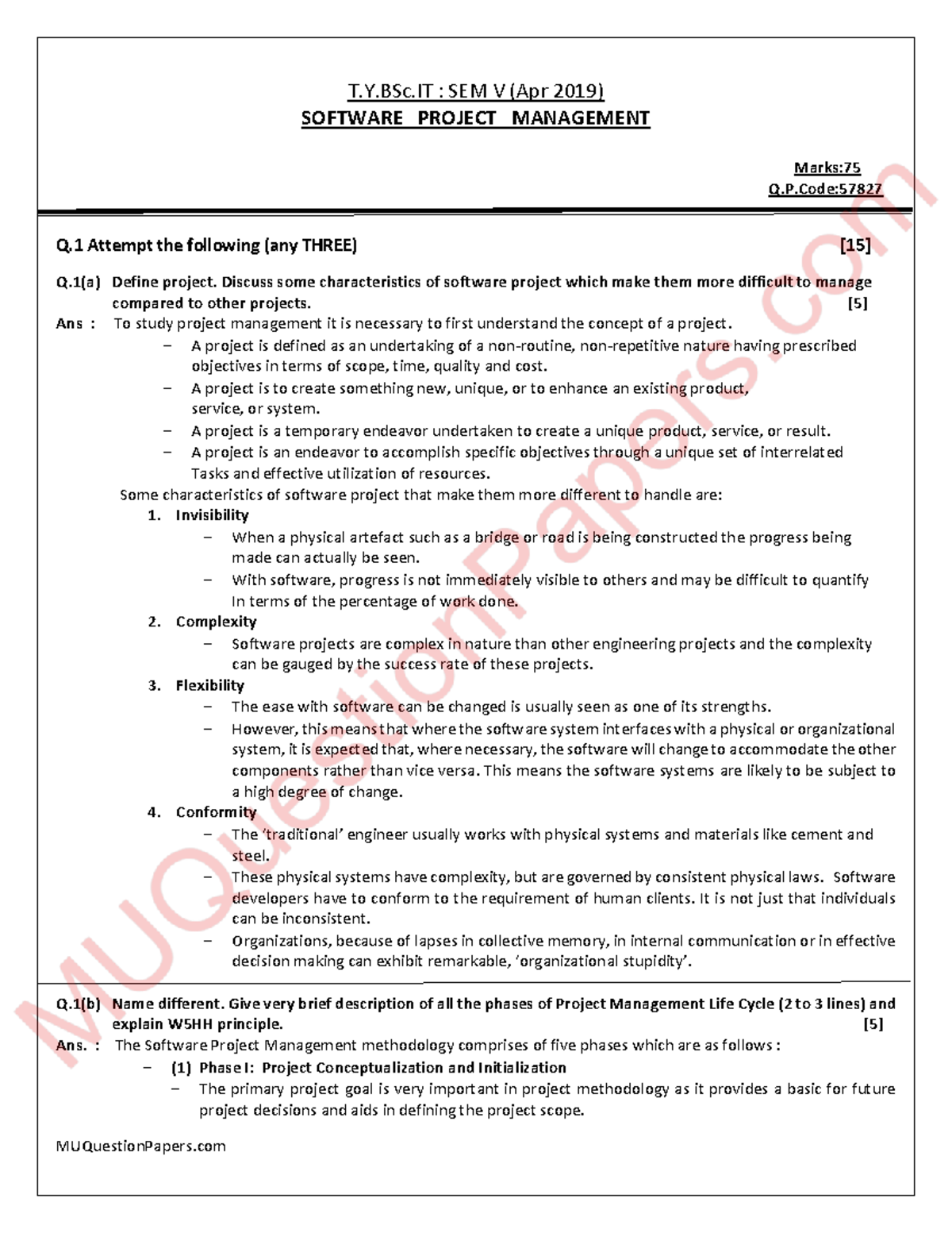 Science bsc-information-technology semester-5 2019 april software ...