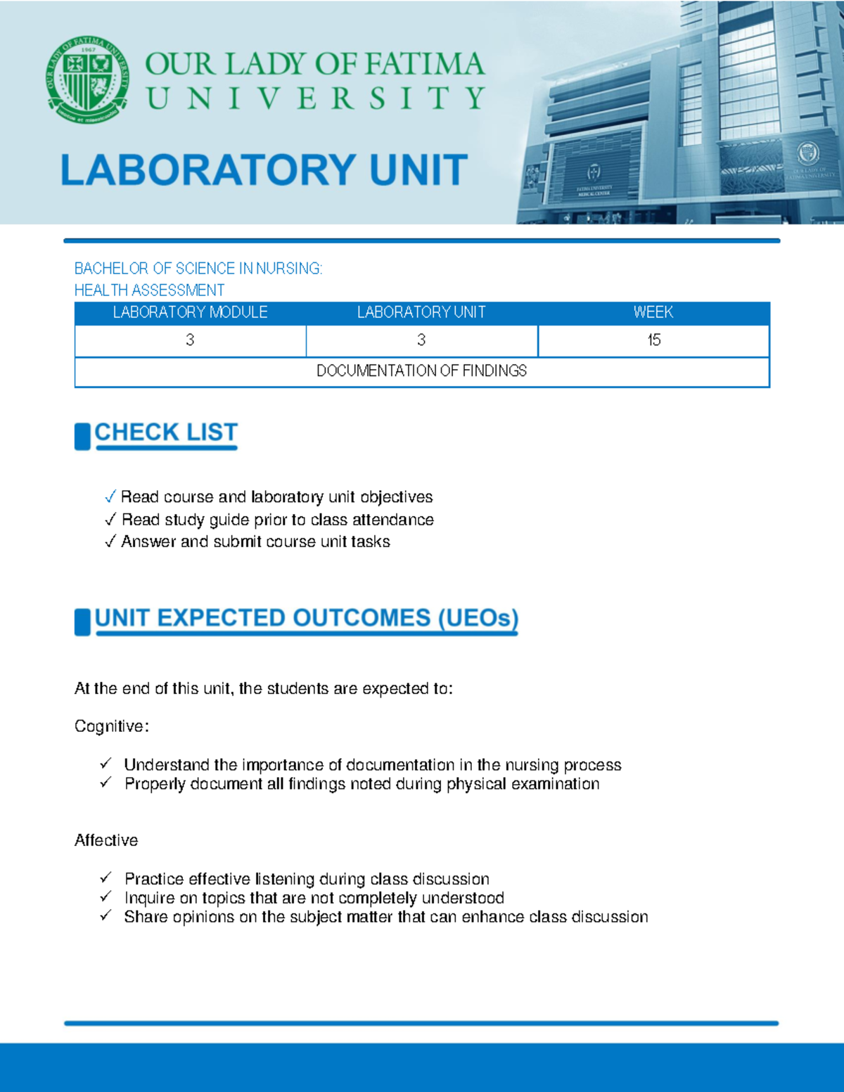 OSCE-Master of Nursing Practice - BACHELOR OF SCIENCE IN NURSING ...