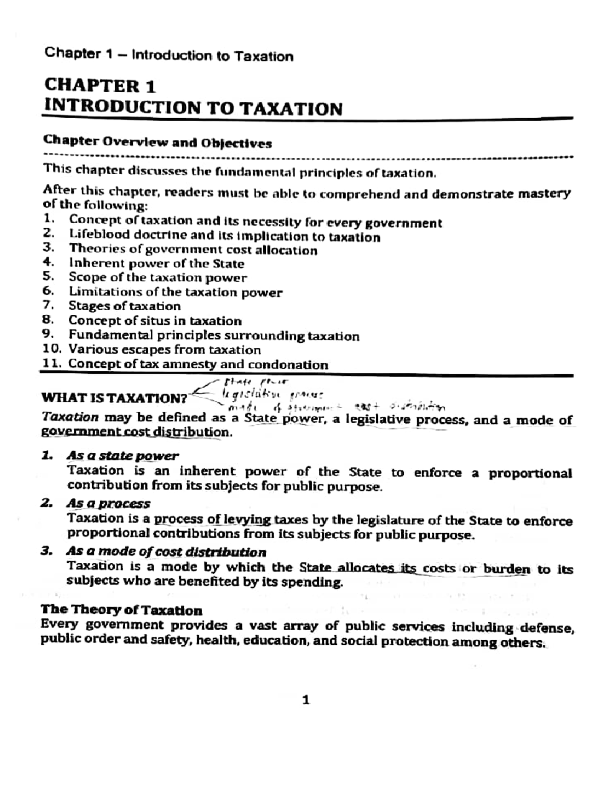 Introduction to Taxation (1perpage) - Information Systems Analysis and ...