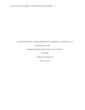 [Solved] Assess Alphabets current competitive advantages and ...