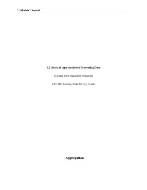 DAT 430 2 Assignment - Module 2 Assignment: Merging Data with Python Southern New Hampshire ...