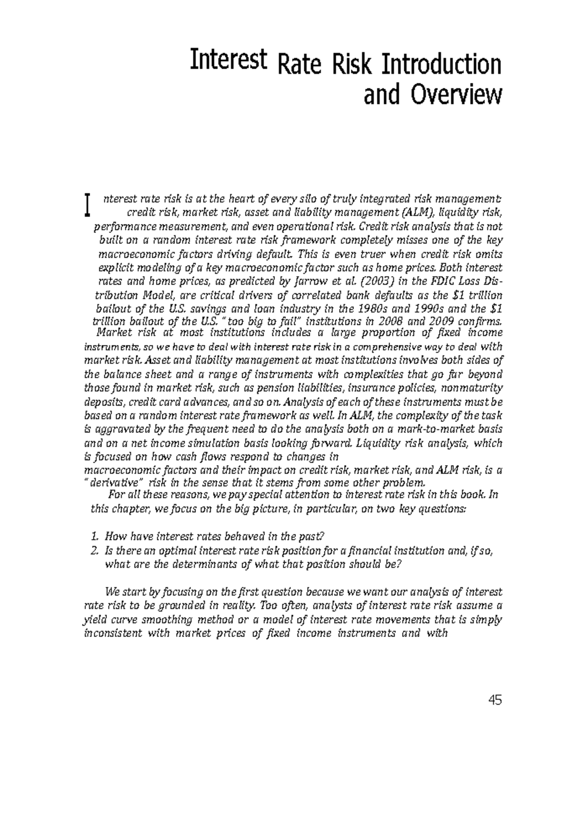 07 Financial Risk Management - Interest Rate Risk Introduction and ...