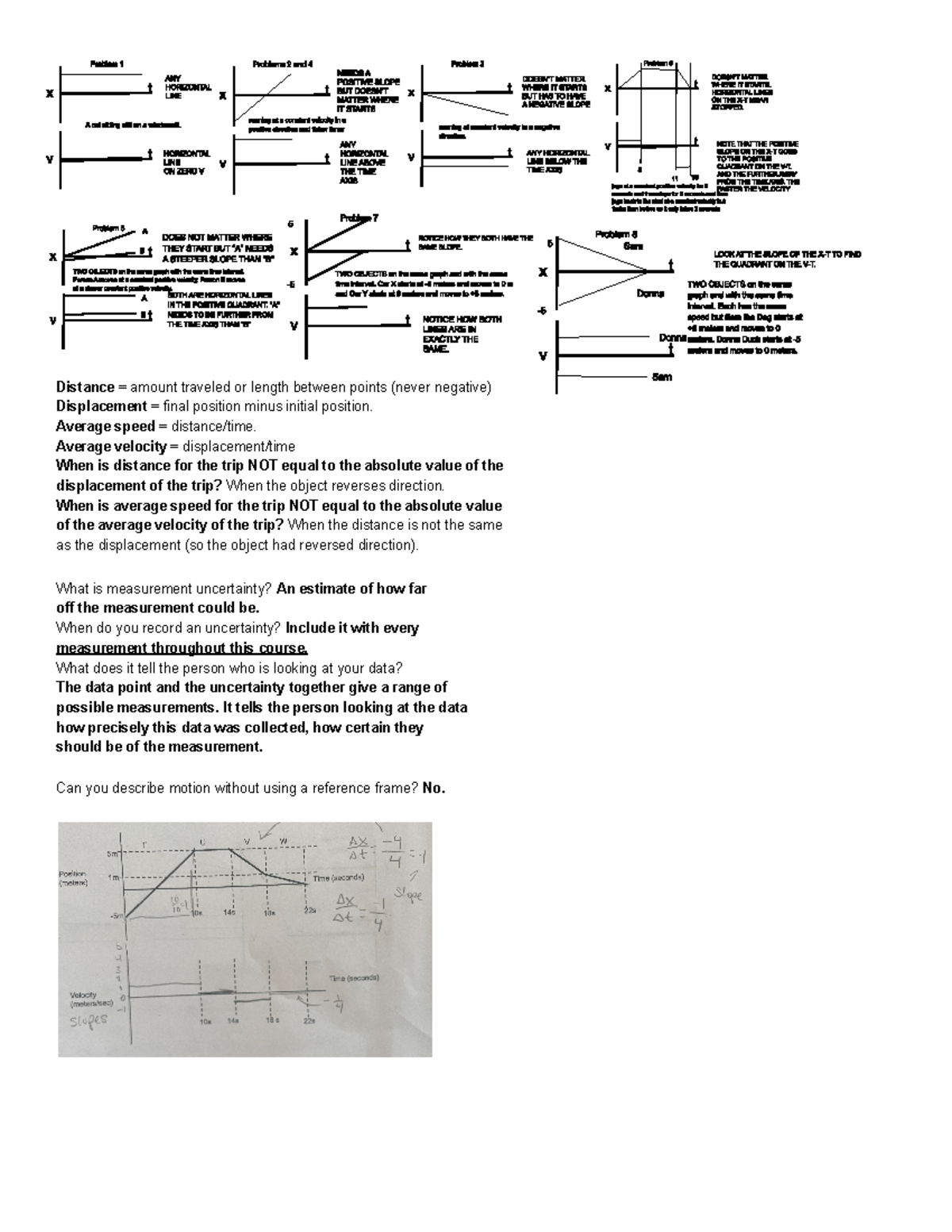 Copy of KEY Practice Constant velocity Motion Assessment - Google Docs - Distance = amount ...