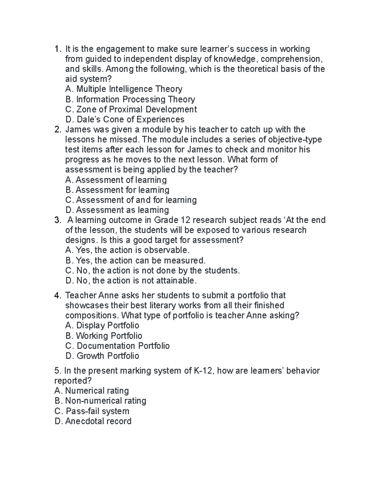 Reviewer assessment 2 - for reference - It is the engagement to make ...