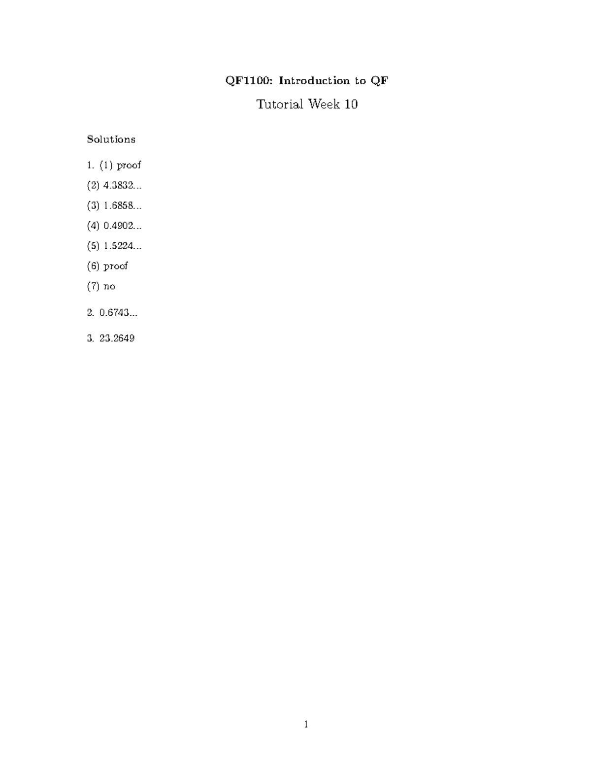 QF1100-Tutorial 8. dfgsfds. dgfsd dgfdg df - QF1100: Introduction to QF ...