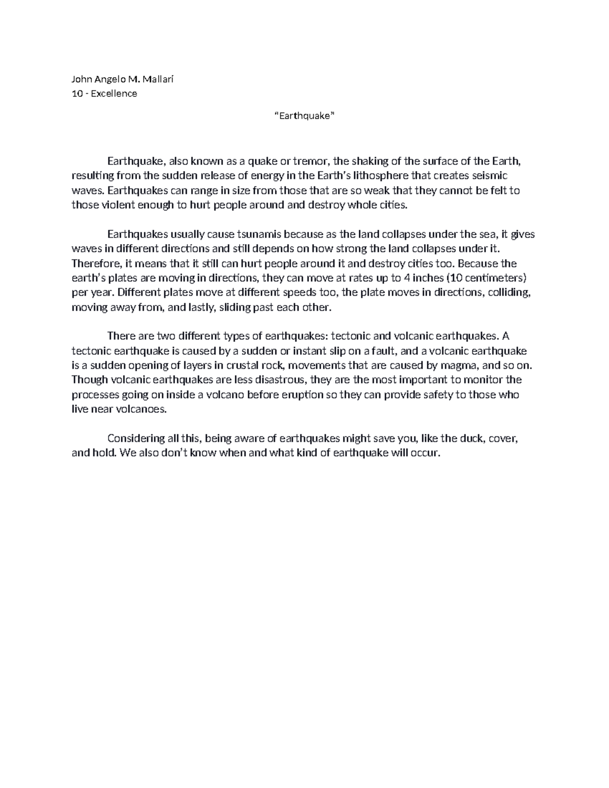 English 10 Act 3 Mallari, John - John Angelo M. Mallari 10 - Excellence ...