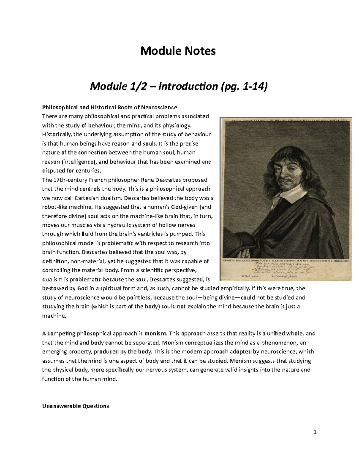 Module notes - With Trevor Hamilton - Module Notes Module 1/2 ...