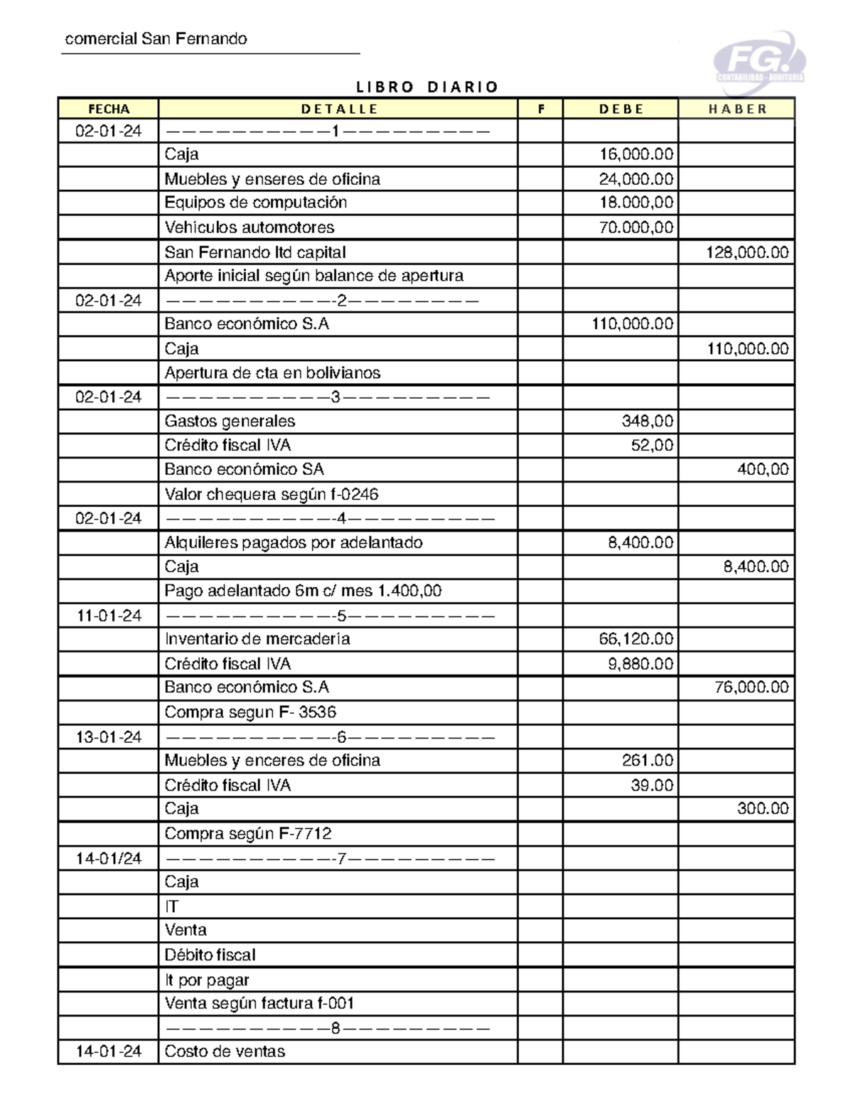 Libro diario - diseño de contabilidad ...