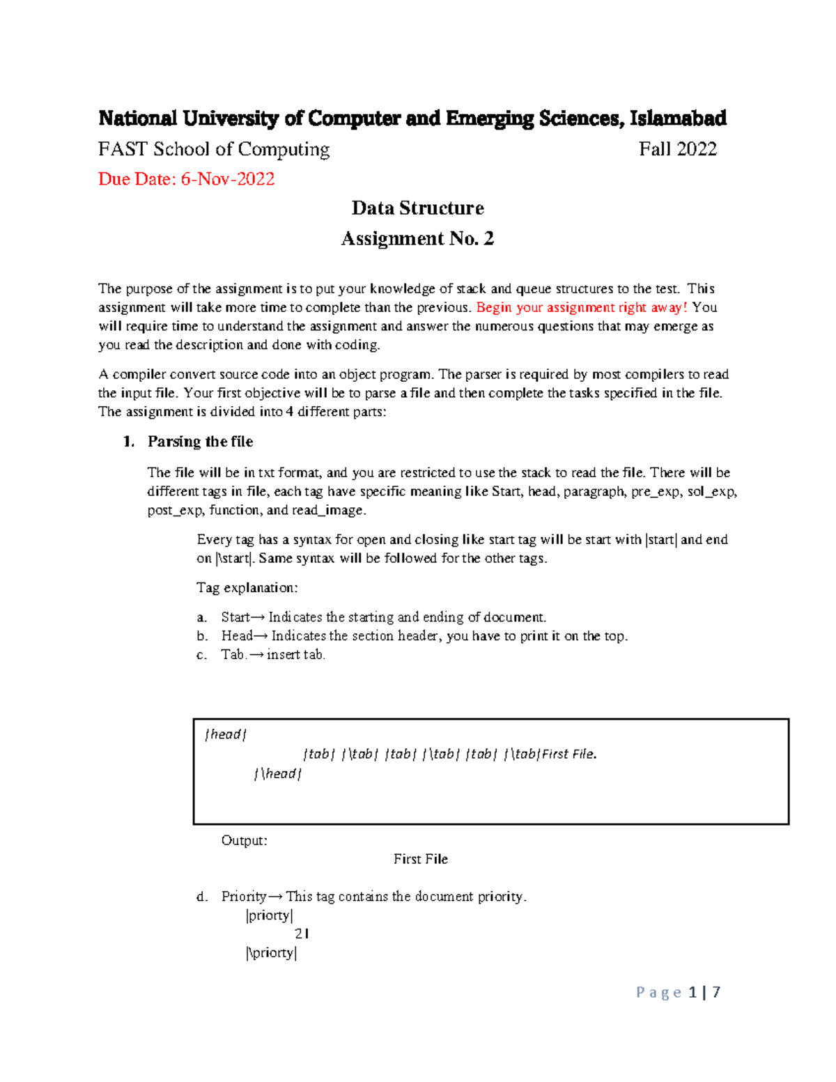 A2 - Solution Require - National University of Computer and Emerging ...