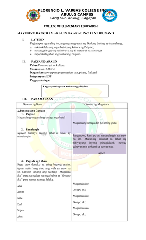 Types of Viewing Genre Lesson Pla - I. OBJECTIVES A. Content Standards ...