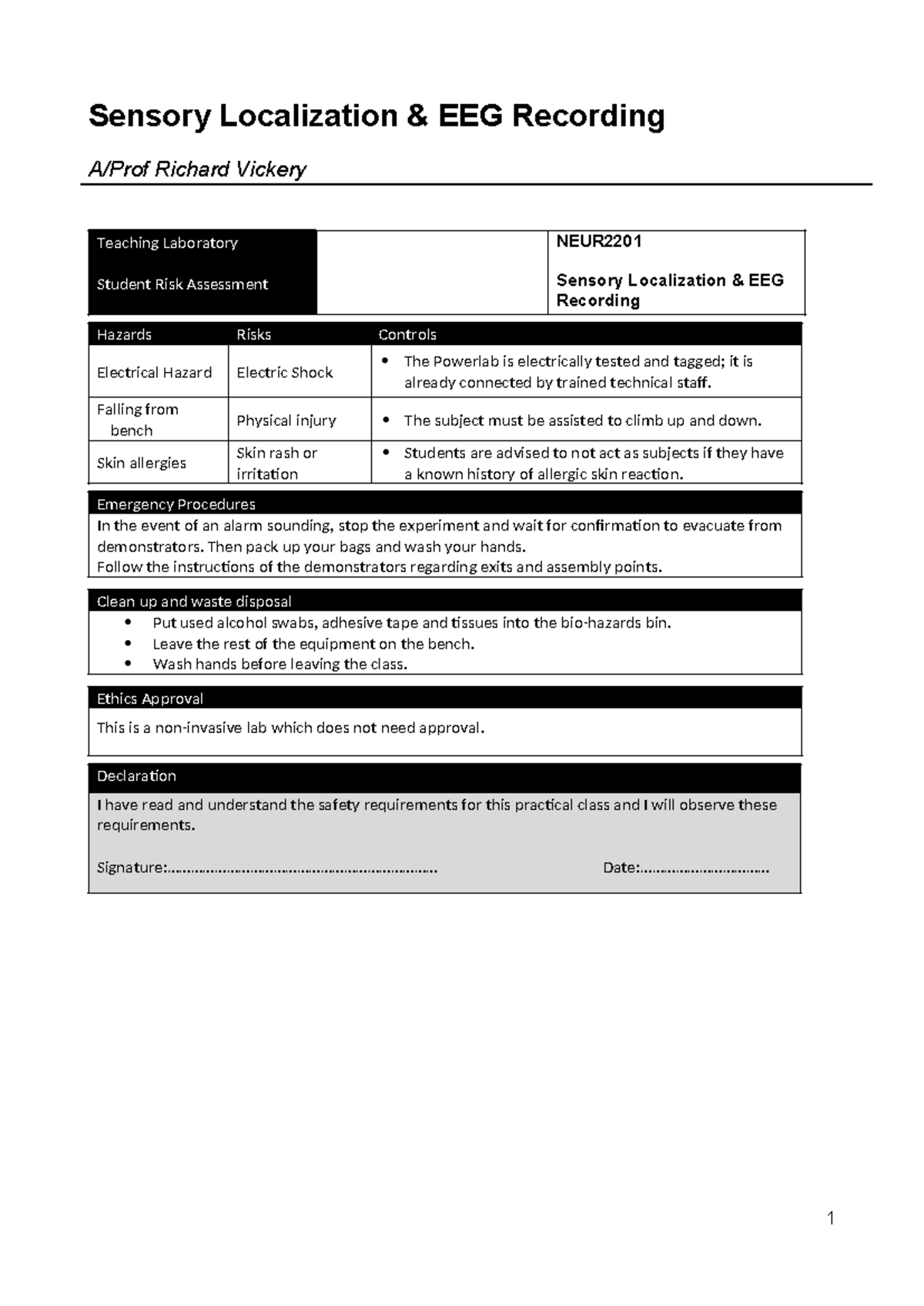Sensory Localization Prac v2024.1 - Sensory Localization & EEG ...