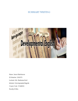 Sarah's English SBA-Final. Completed - ENGLISH A SCHOOL BASED ASSEMENT ...