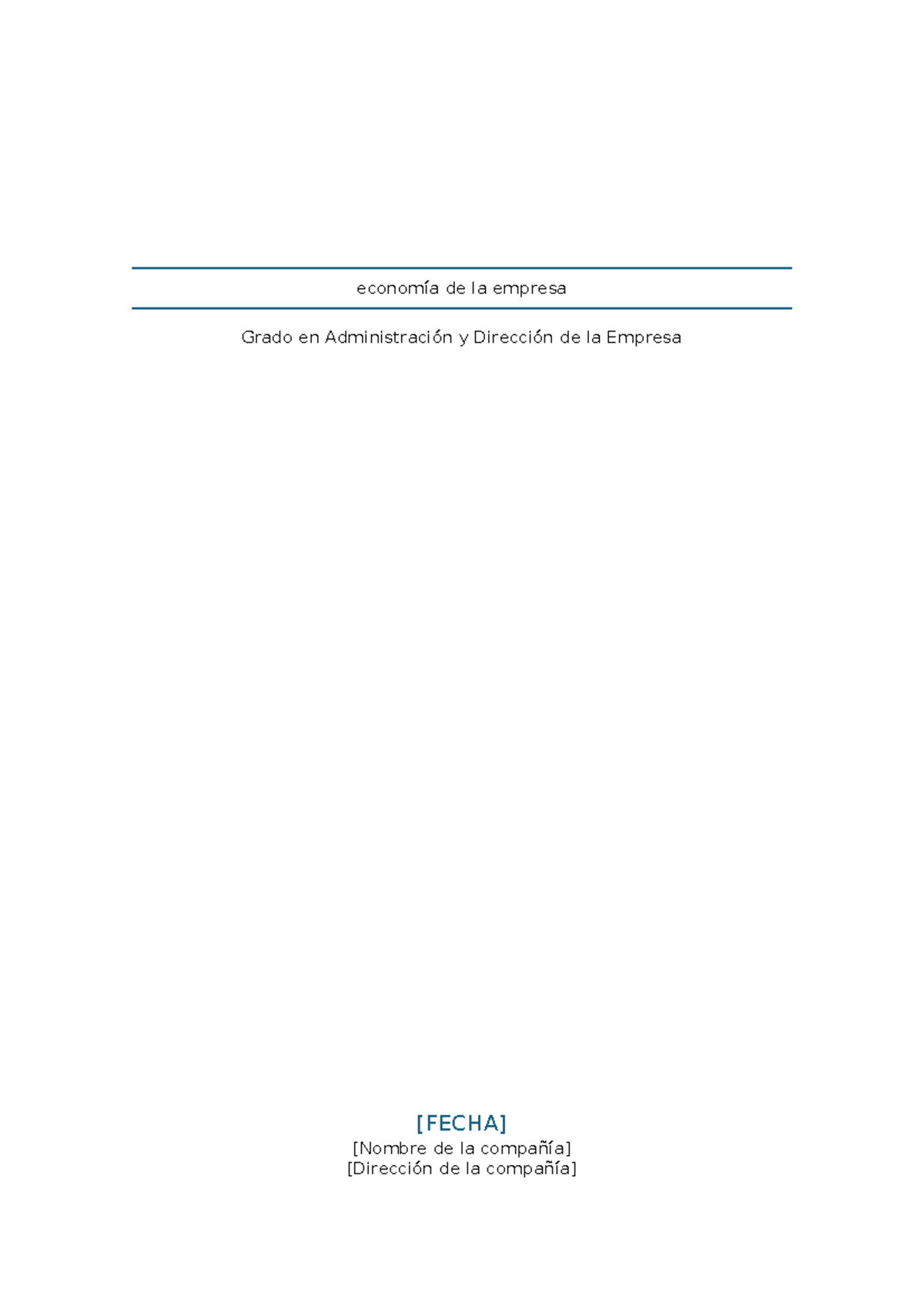 Resumen de los temas - Clasificación de empresas - economía de la ...