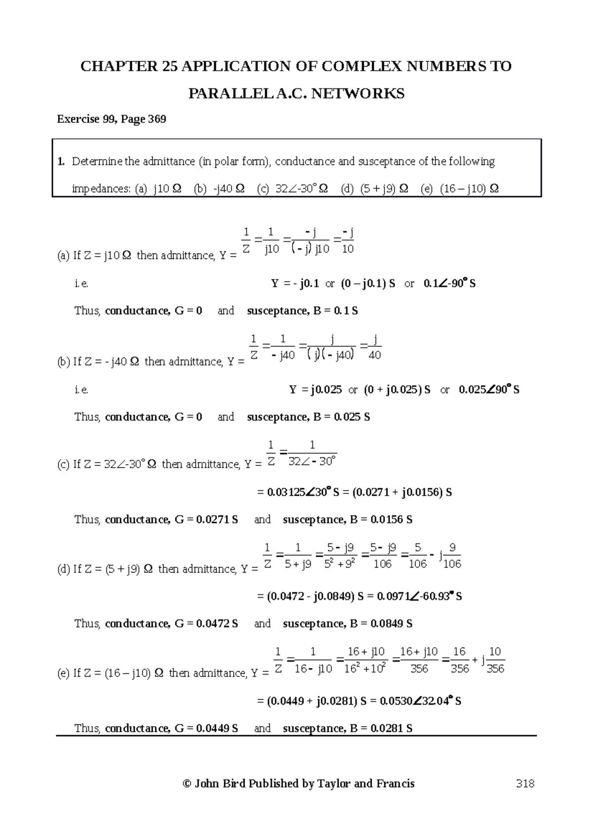 Chapter 25 Solutions - THIS IS THE SOLUTION FOR CIRCUIT ANANLYSIS ...