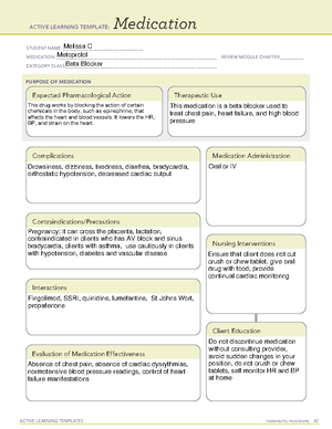 Dabigatran - nursing - ACTIVE LEARNING TEMPLATES THERAPEUTIC PROCEDURE ...