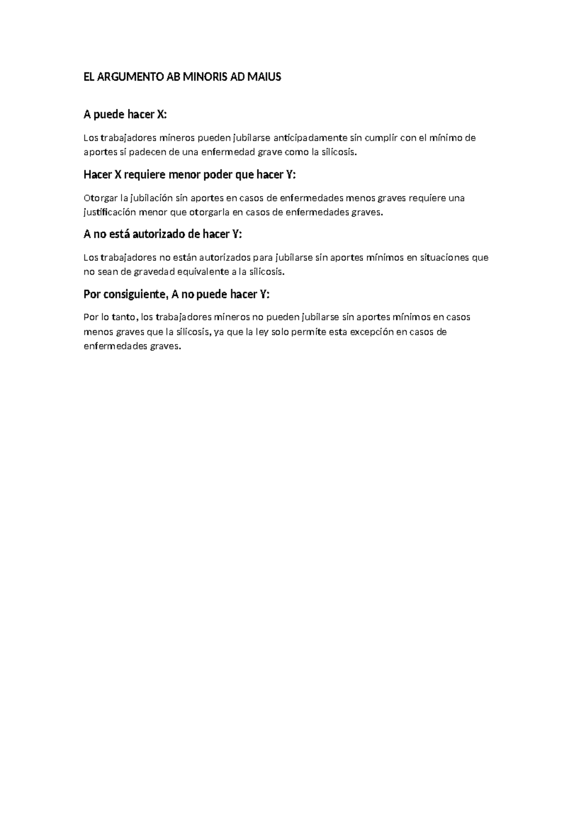 EL Argumento AB Minoris AD Maius - EL ARGUMENTO AB MINORIS AD MAIUS A ...