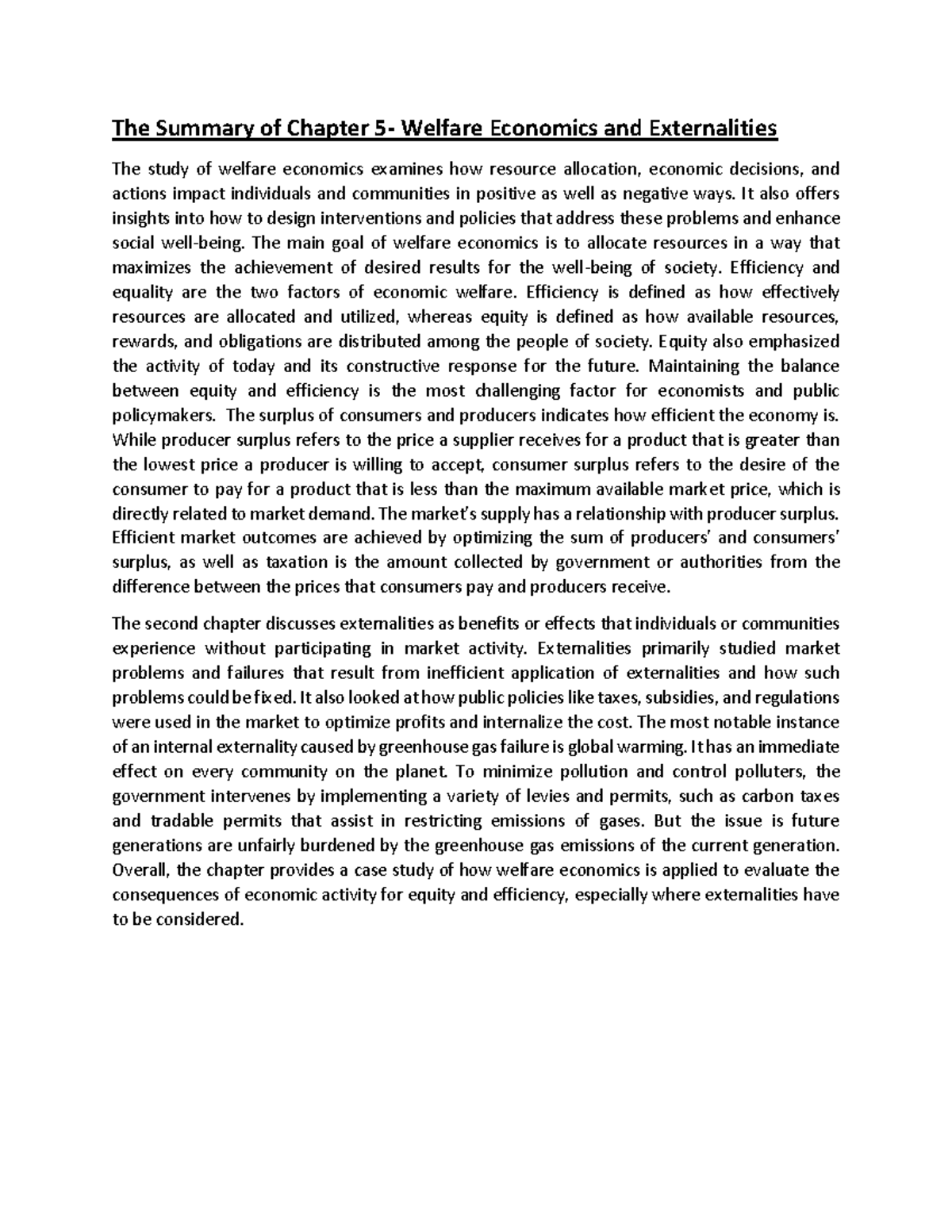Summary of Chapter 5 - It also offers insights into how to design ...