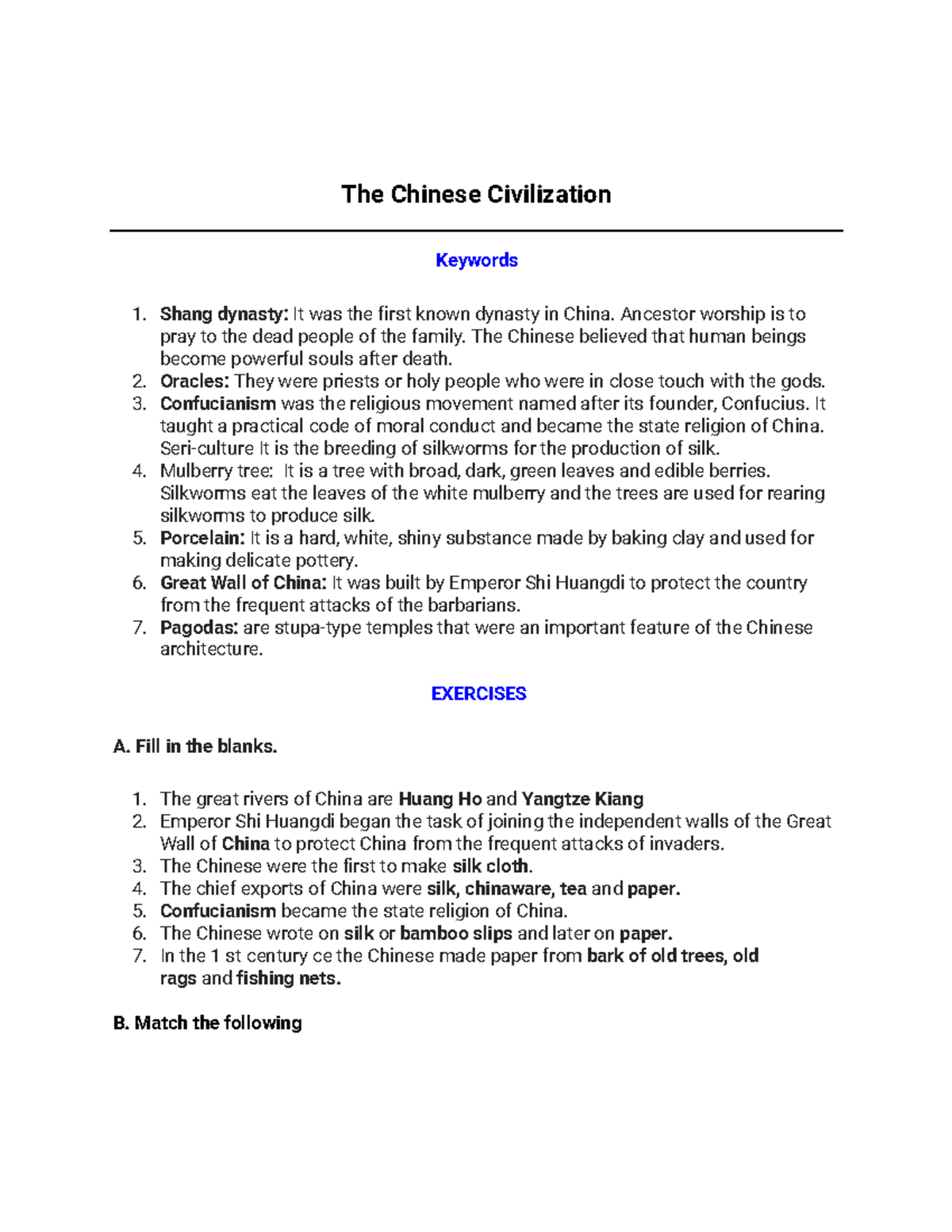 The Chinese Civilization - ncertbooksolutions The Chinese Civilization ...